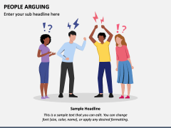 People Arguing Illustration for PowerPoint and Google Slides - PPT Slides