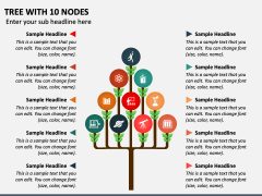 Tree With 10 Nodes for PowerPoint and Google Slides - PPT Slides
