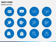 Draft Icons for PowerPoint and Google Slides - PPT Slides