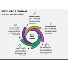 Pencil Diagram PowerPoint Template and Google Slides Theme