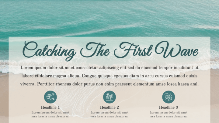 Free - Beach Theme for PowerPoint and Google Slides - PPT Slides