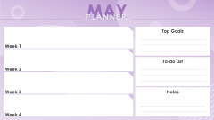 May Planner PowerPoint and Google Slides Template - PPT Slides