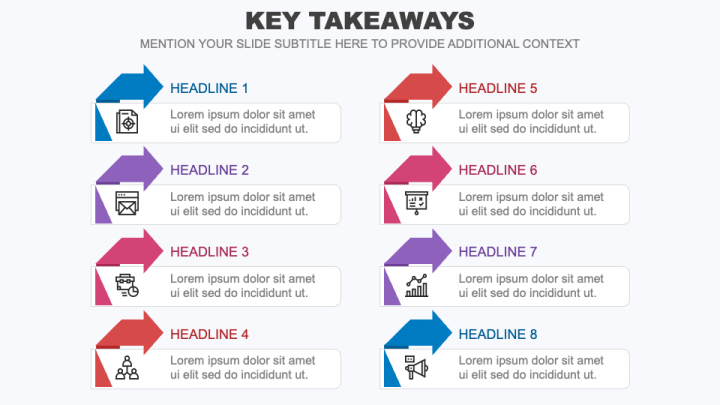 Free - Key Takeaways PowerPoint and Google Slides Template - PPT Slides