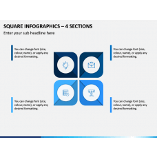 Square Infographics - 4 Stages PowerPoint Slide | SketchBubble
