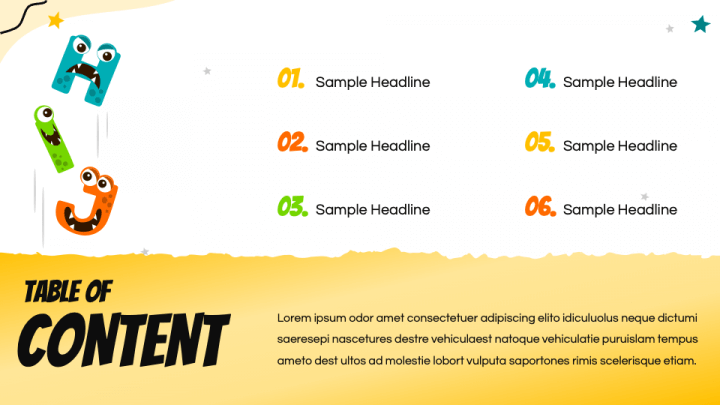 Creative Alphabets PowerPoint and Google Slides Template - PPT Slides