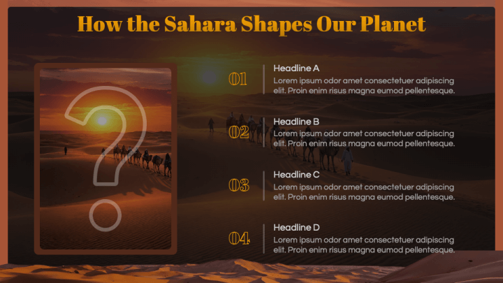 Free - Sahara Desert Theme for PowerPoint and Google Slides - PPT Slides