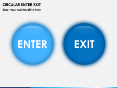 Circular Enter Exit PowerPoint Template - PPT Slides