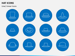 Hat Icons for PowerPoint and Google Slides - PPT Slides