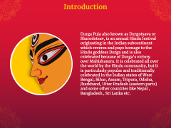 Free - Durga Puja PowerPoint Template and Google Slides Theme