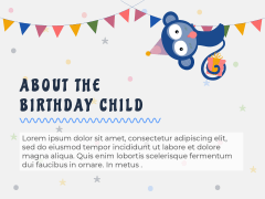 Free - First Birthday Presentation Template for PowerPoint and Google ...