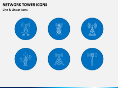 Network Tower Icons for PowerPoint and Google Slides - PPT Slides