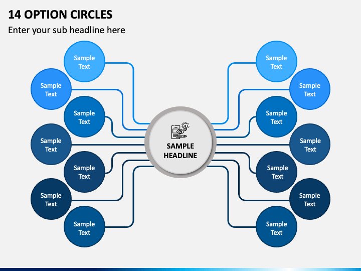 14 Option Circles PowerPoint Template and Google Slides Theme
