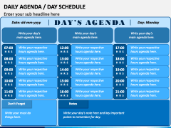 Daily Agenda PowerPoint and Google Slides Template - PPT Slides