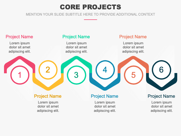Core Projects PowerPoint and Google Slides Template - PPT Slides