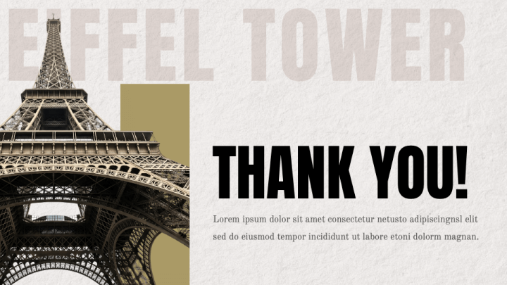 Free - Eiffel Tower Presentation Theme for PowerPoint and Google Slides - PPT Slides