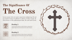 Free - Christian Cross Background Theme for PowerPoint and Google ...