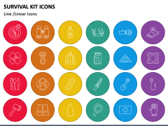 Survival Kit Icons for PowerPoint and Google Slides - PPT Slides