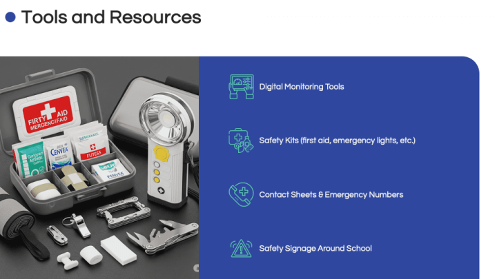 Safety Training for School PowerPoint and Google Slides Template - PPT ...