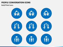 People Conversation Icons for PowerPoint and Google Slides - PPT Slides