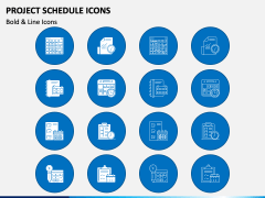 Project Schedule Icons for PowerPoint and Google Slides - PPT Slides