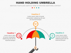 Hand Holding Umbrella PowerPoint and Google Slides Template - PPT Slides