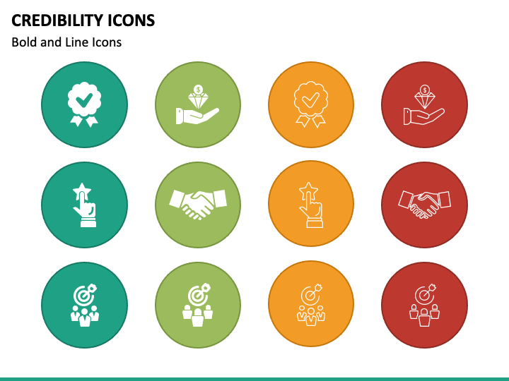 Credibility Icons for PowerPoint and Google Slides - PPT Slides