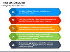 Three Sector Model PowerPoint and Google Slides Template - PPT Slides