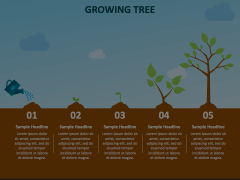 Animated Growing Tree PowerPoint Template and Google Slides Theme