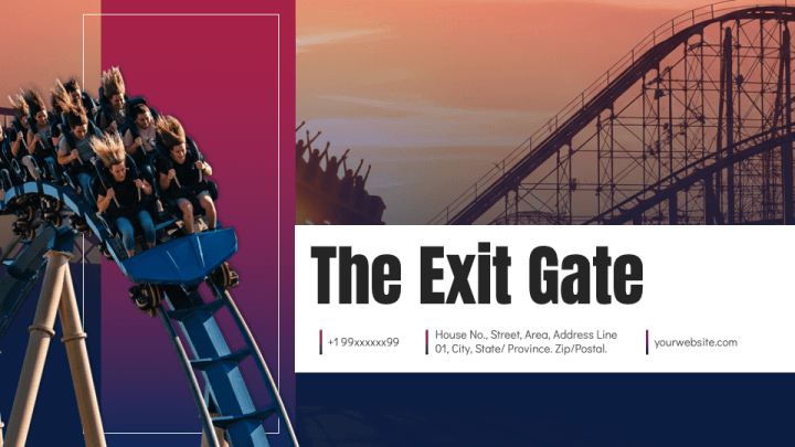 Free - Roller Coaster Theme for PowerPoint and Google Slides - PPT Slides