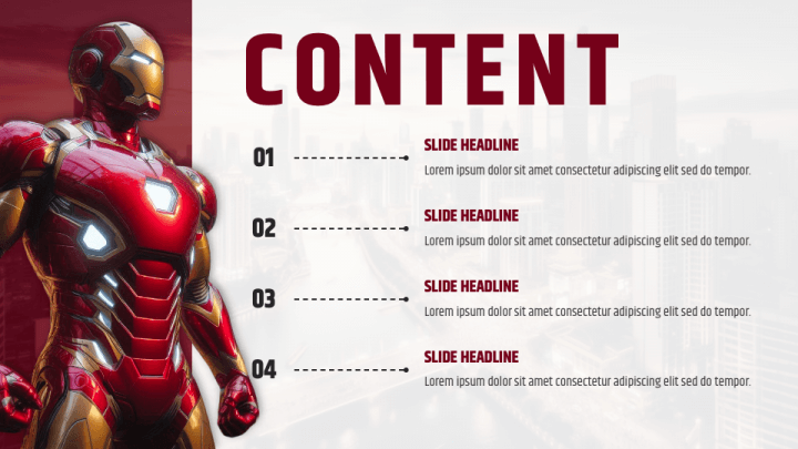 Free - Iron Man Presentation Theme for PowerPoint and Google Slides ...