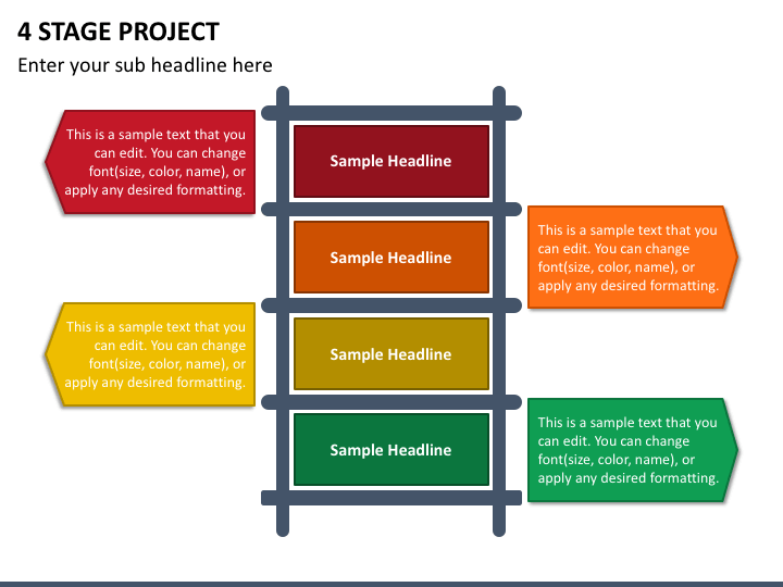 4 Stage Project PowerPoint Template - PPT Slides