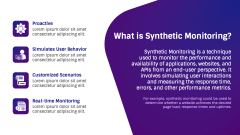 Synthetic Monitoring PowerPoint and Google Slides Template - PPT Slides