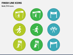 Finish Line Icons for PowerPoint and Google Slides - PPT Slides