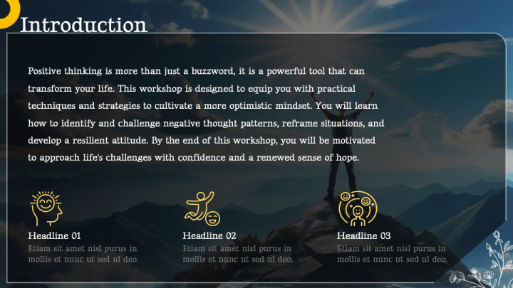 Free - Positive Thinking Workshop Presentation for PowerPoint and ...