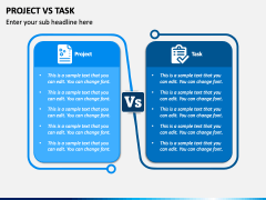 Project Vs Task PowerPoint and Google Slides Template - PPT Slides