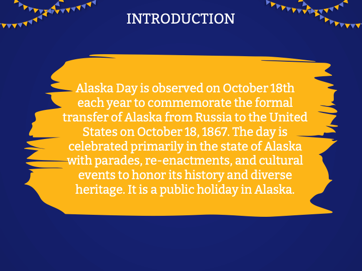 Free - Alaska Day PowerPoint Template and Google Slides Theme