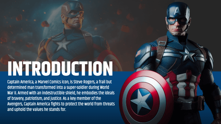 Free - Captain America Presentation Theme for PowerPoint and Google Slides