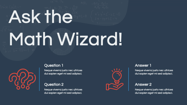 Free - Algebra Theme for PowerPoint and Google Slides - PPT Slides