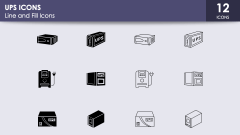 UPS Icons for PowerPoint and Google Slides