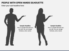 People With Open Hands Silhouette for PowerPoint and Google Slides ...
