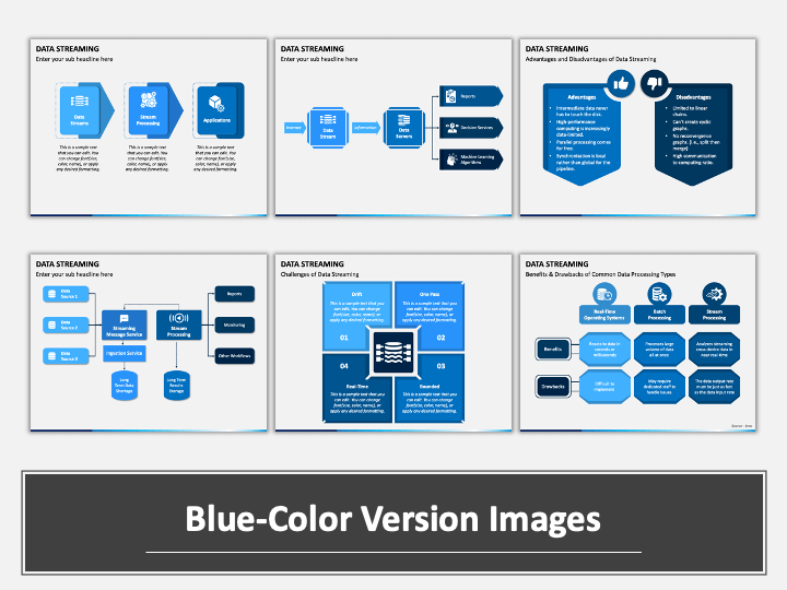 Data Streaming PowerPoint and Google Slides Template - PPT Slides