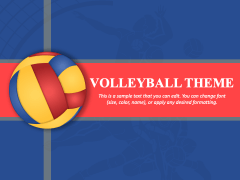 Free Volleyball Presentation Theme for PowerPoint and Google Slides