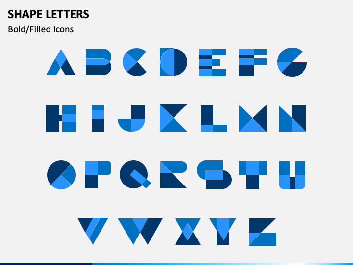 Shape Letters for PowerPoint and Google Slides - PPT Slides