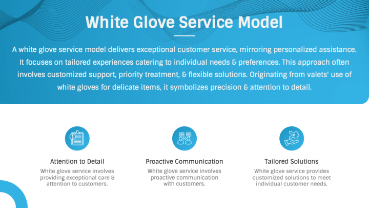 White Glove Service Model PowerPoint and Google Slides Template - PPT Slides