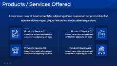 Blue Background Presentation for PowerPoint and Google Slides - PPT Slides