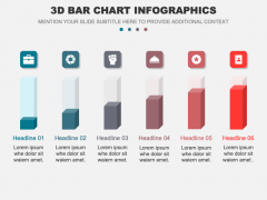 3D Bar Chart Infographics for PowerPoint and Google Slides - PPT Slides