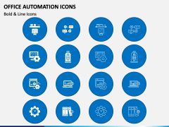 Office Automation Icons for PowerPoint and Google Slides - PPT Slides