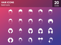 Hair Icons for PowerPoint and Google Slides - PPT Slides