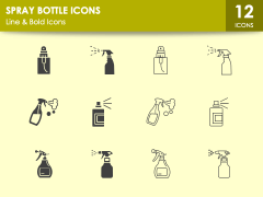Spray Bottle Icons for PowerPoint and Google Slides - PPT Slides