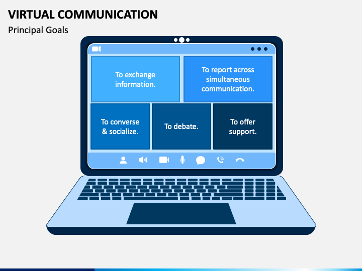 Virtual Communication PowerPoint and Google Slides Template - PPT Slides